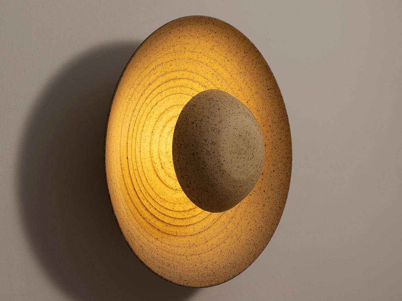 Round Flush-Mount Wall Sconce - Eclipse – Studio Mabua Handmade Lighting