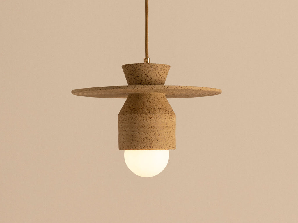 Modern Ceramic Hanging Pendant Light - Les – Studio Mabua Handmade Lighting