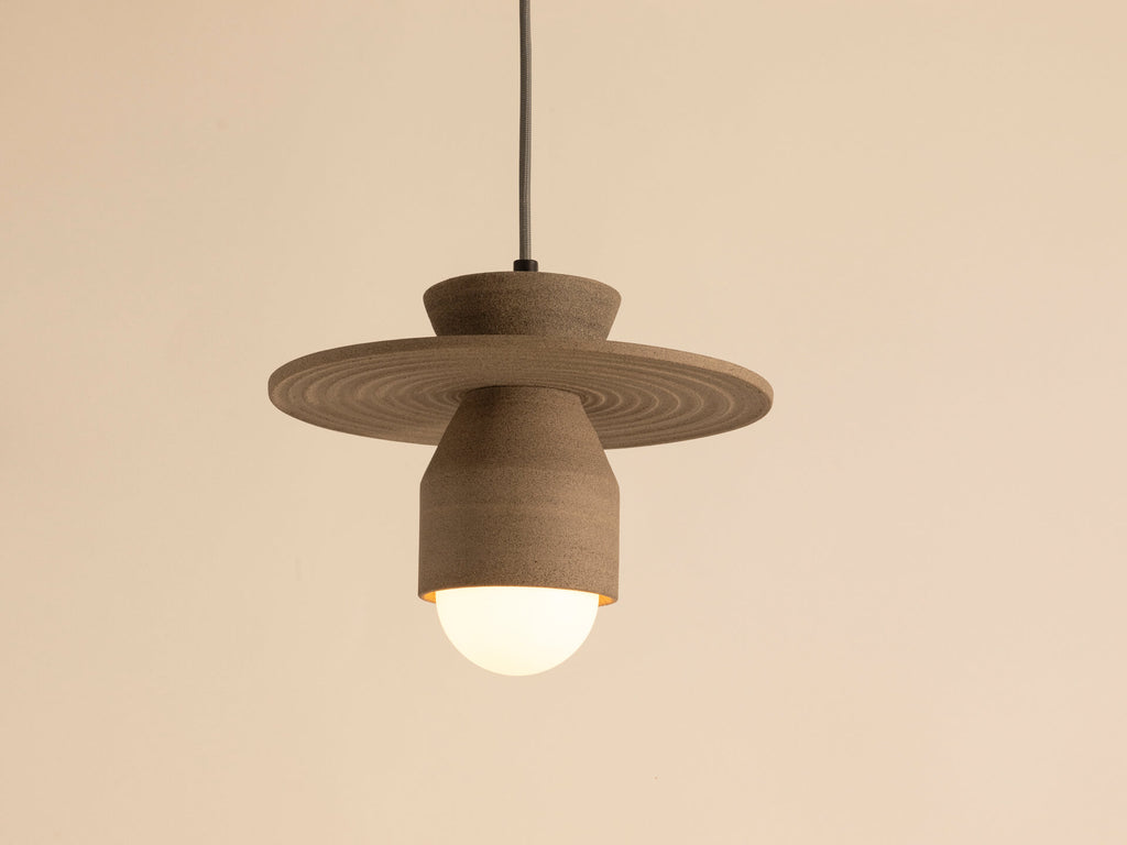 Modern Ceramic Hanging Pendant Light - Les – Studio Mabua Handmade Lighting